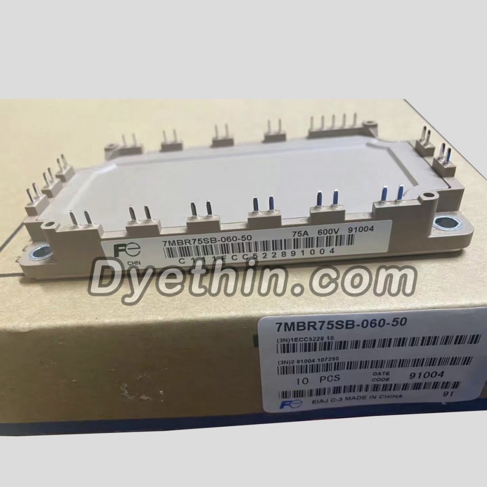 7MBR75SB060-50 Fujitsu Electronics America, Inc. Transistors - IGBTs - Modules - Dyethin