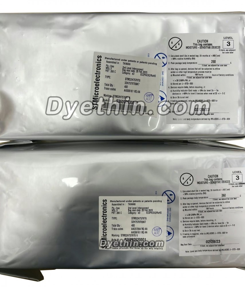 Stm32h757iit6 Stmicroelectronics Embedded Microcontrollers Dyethin