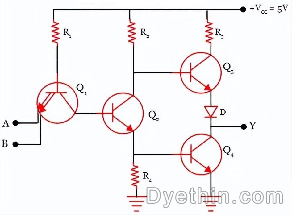 The working principle and usage method of TTL circuit - Dyethin