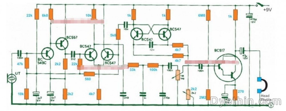 Simple and Useful Ultrasonic Transmitter and Receiver Circuit - Dyethin