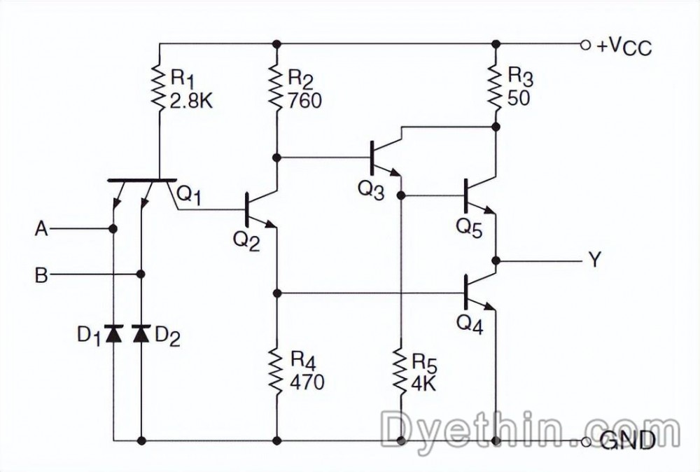 The working principle and usage method of TTL circuit - Dyethin