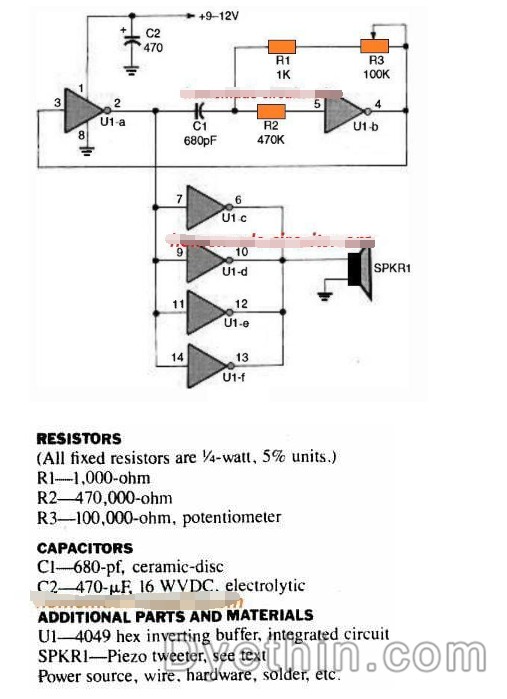 Simple and Useful Ultrasonic Transmitter and Receiver Circuit - Dyethin