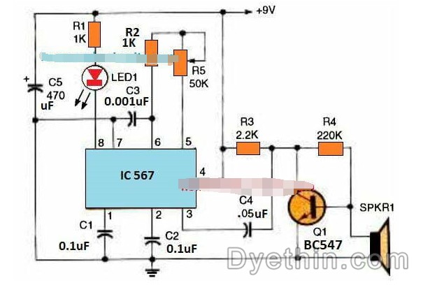 Simple and Useful Ultrasonic Transmitter and Receiver Circuit - Dyethin