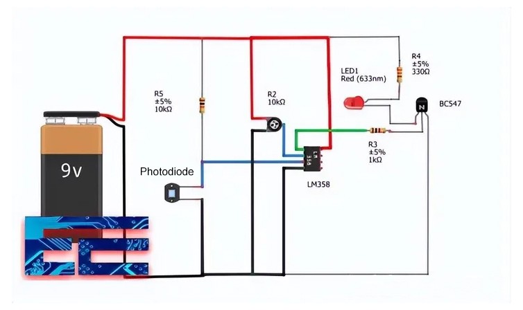 Operational amplifier IC LM358 pinout diagram and functions - Dyethin