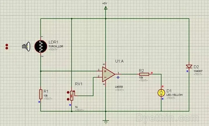 Operational amplifier IC LM358 pinout diagram and functions - Dyethin