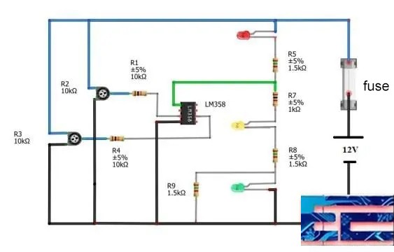 Operational amplifier IC LM358 pinout diagram and functions - Dyethin