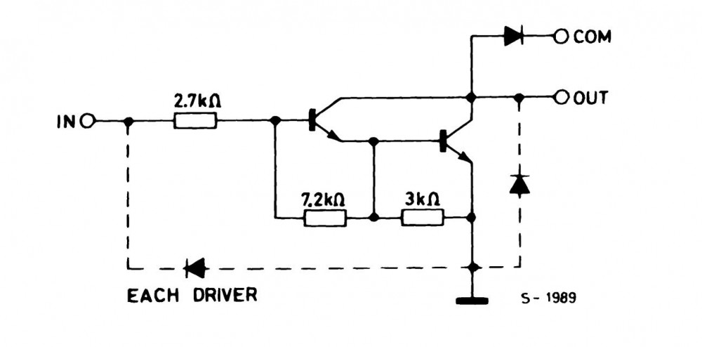 Stepper motor drive based on ULN2003, refer to ULN2003 Datasheet and ...